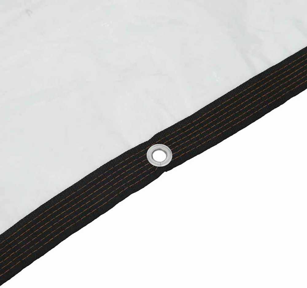 Skaidrus brezentas su ąselėmis 5x10 m Polietilenas, modelis - 4018571 ...