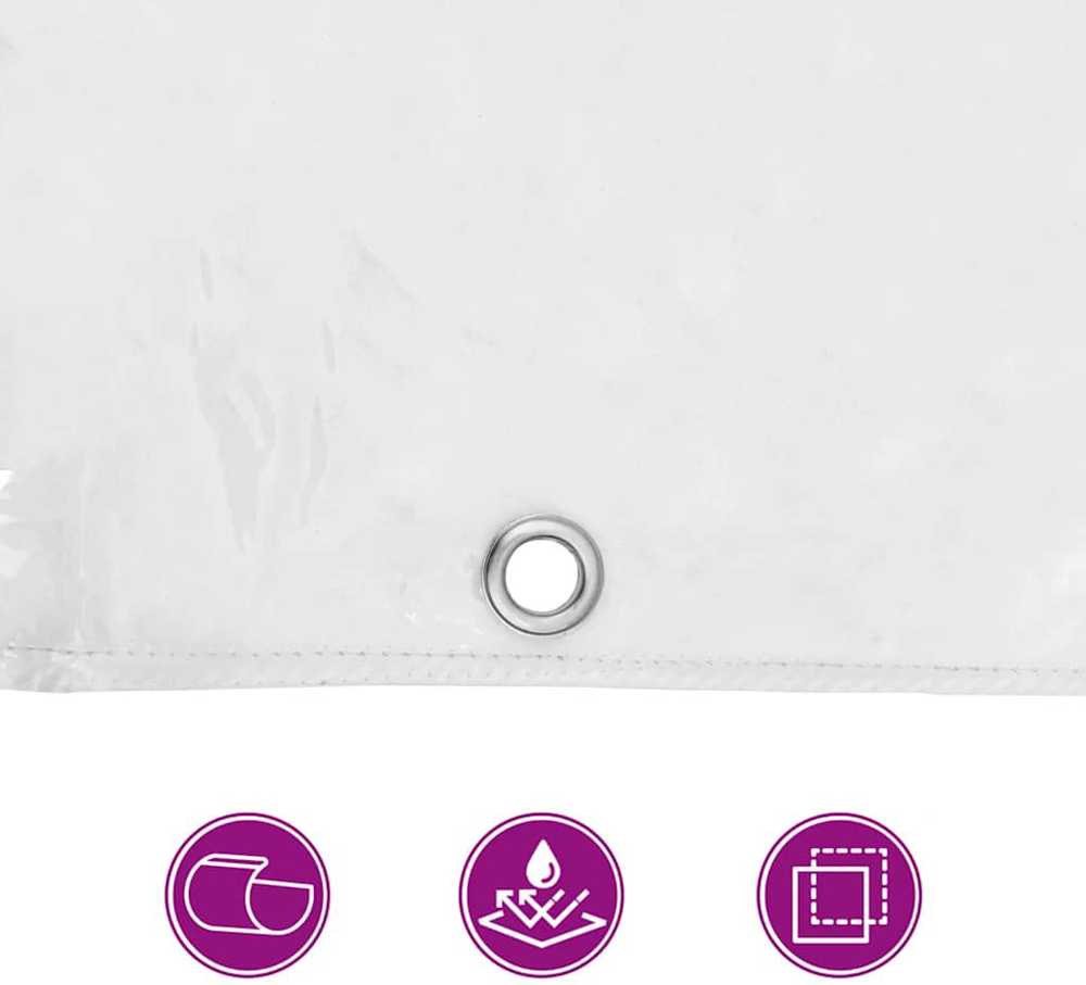 Skaidrus brezentas su kilpomis 3x12 m PVC, modelis - 4018605, žema ...