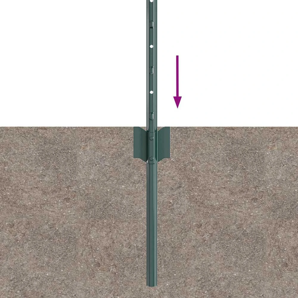 tvoros stulpai 22 vnt U-kanalo žalia 120 cm plienas, modelis - 3335916 ...