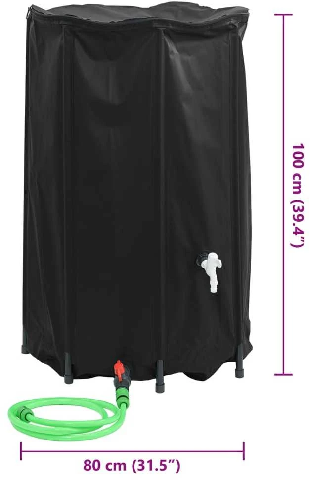 Vandens talpa su čiaupu, sulankstoma, 500l, PVC, modelis - VD155995 ...