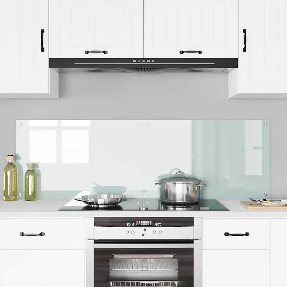 Virtuvės užpakalinė plokštė Balta 80 x 50 x 0.8 cm, modelis - 3415522 ...