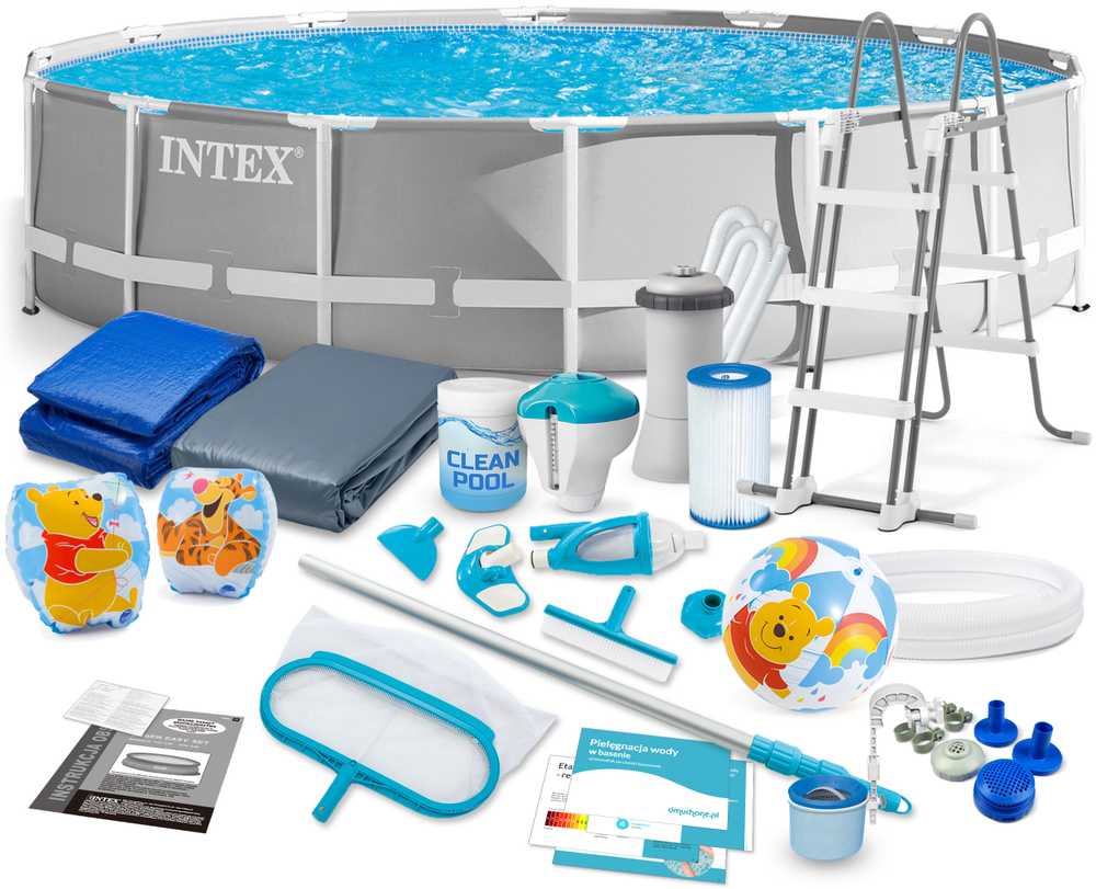 Intex Karkasinis lauko baseinas, 21in1, 427 x 107 x 107 cm., žema kaina ...