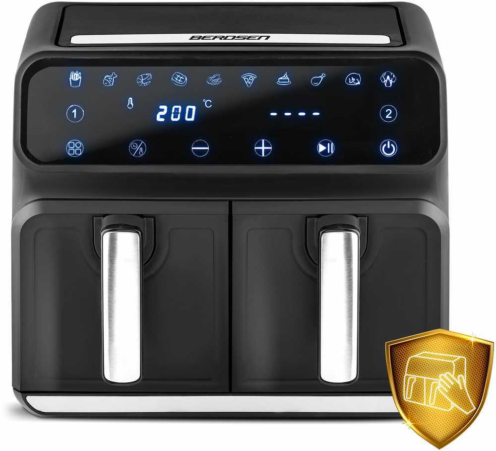 Karšto oro gruzdintuvė, Berdsen BR5300 juodos ir sidabrinės spalvos ...