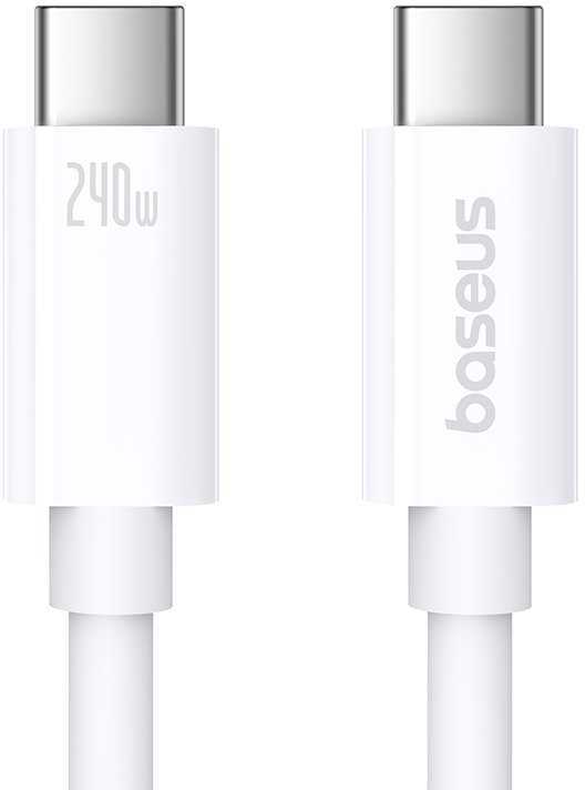 USB-C iki USB-C laidas - 240W PD 8K 60Hz 40Gb / s 1m baltas, žema kaina ...