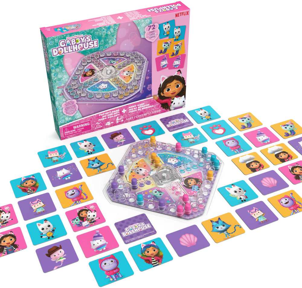 Kinų katės namas Gabi Pop Up Memo Party Game Spin Master, žema kaina ...