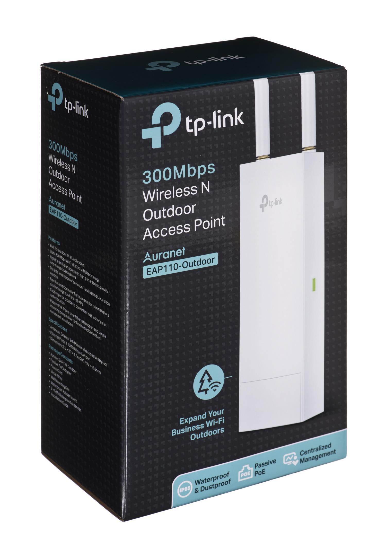 TP-Link EAP110 N-Outdoor Wireless Access Point, IP65 / EAP110-OUTDOOR ...