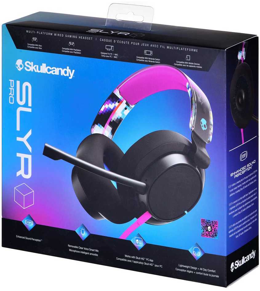 Skullcandy Slyr PRO Multi-Platform su laidu Juodas Digi-Hype Ausinės ...