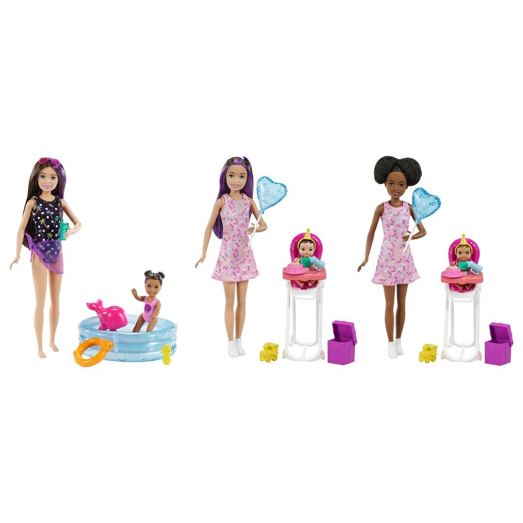 Barbie Mattel Lėlės Barbės Skipper Babysitting Club rinkinys su baseinu ...