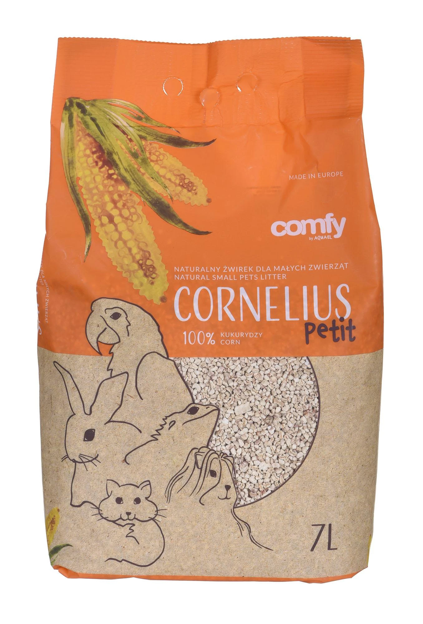 Aquael Comfy Cornelius Petit 7L kukurūzinis kraikas, žema kaina | Varle.lt