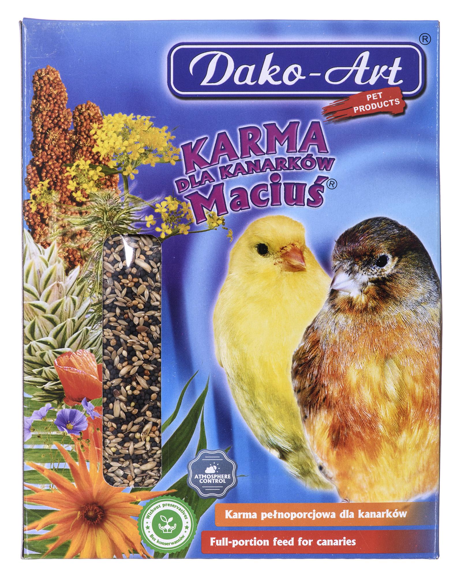 Dako-Art Maciuś - visavertis maistas kanarėlėms 1kg, modelis - 01173 ...