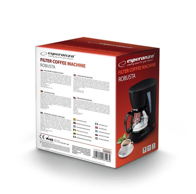 Kavos aparatas lašelinis Esperanza Robusta EKC006 (650W, juodos spalvos ...