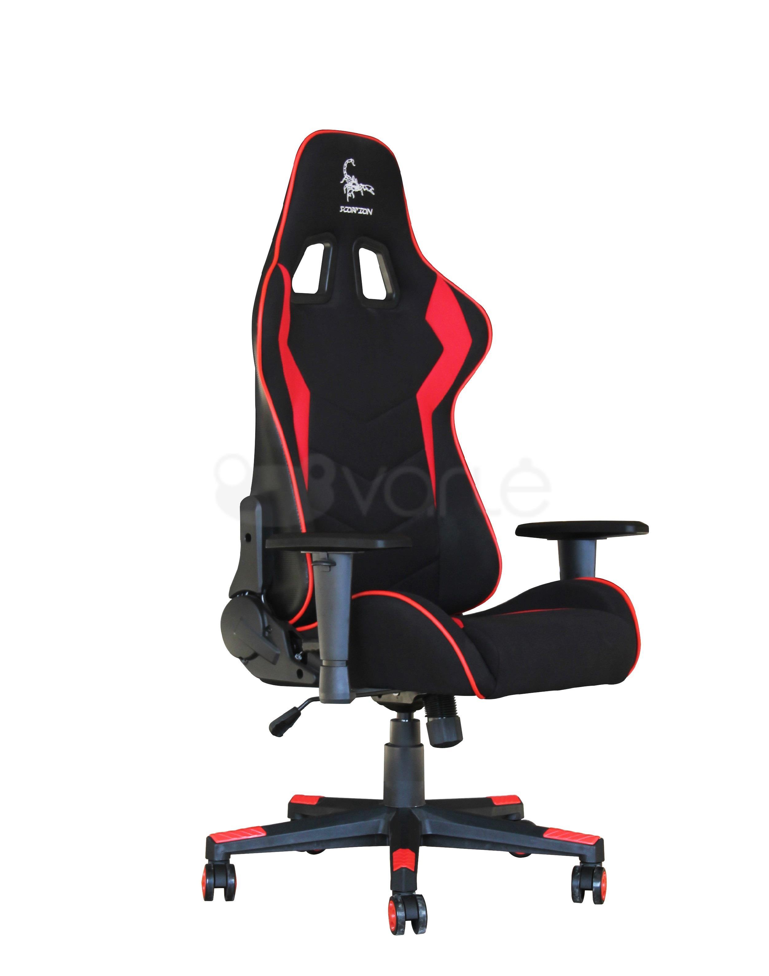 Žaidimų kėdė Gembird GC-SCORPION-01 Gaming Chair, Juoda-raudona, modelis - GC-SCORPION-01, žema ...