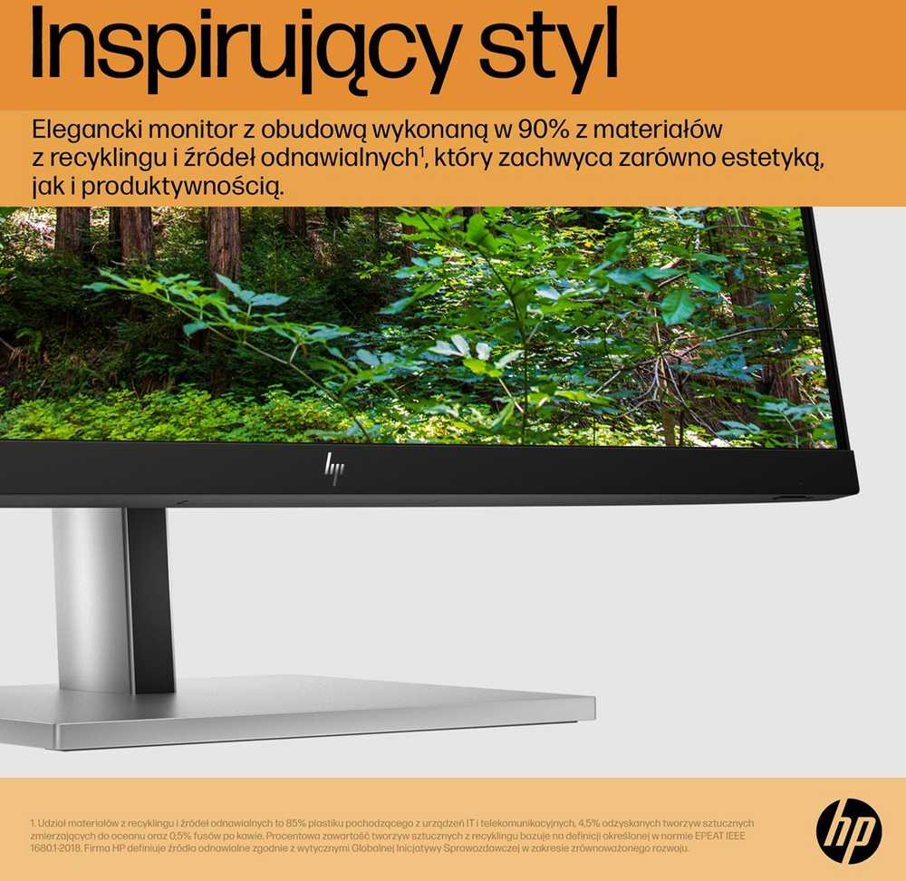 Monitorius HP E-Series E24 G5, 23.8", IPS, DisplayPort / HDMI, 4x USB 3 ...