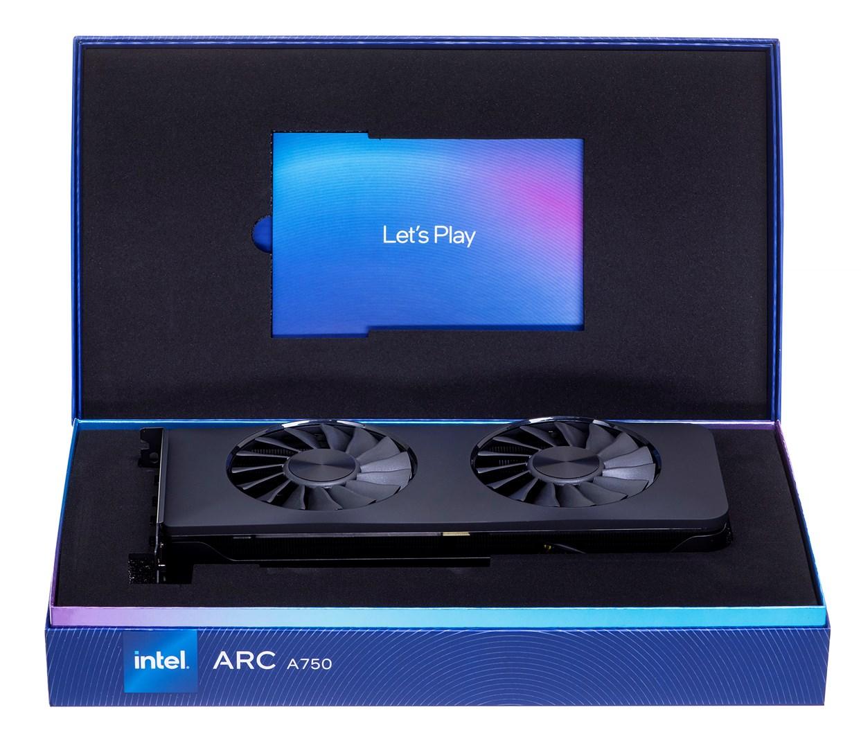 Vaizdo plokštė Intel Arc A750, 8 GB, GDDR6, 256 bit, PCIE 4.0 16x ...