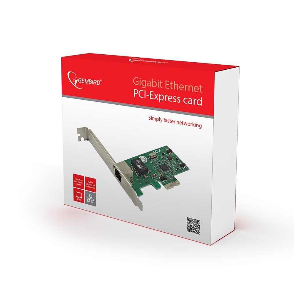 GEMBIRD NIC-GX1 Gembird 1-GIGABIT PCI-Express Fast Ethernet kortelė, Realtek mikroschemų ...