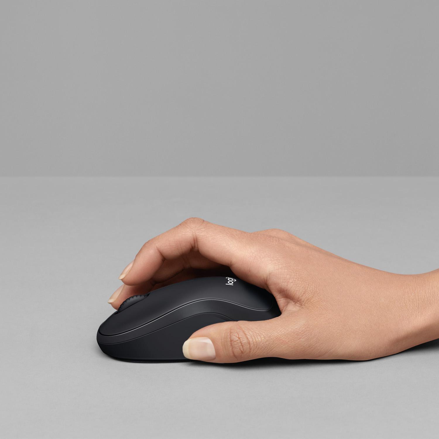 Tyli belaidė optinė pelė Logitech B220, Juoda, modelis - ‎910-004881 ...