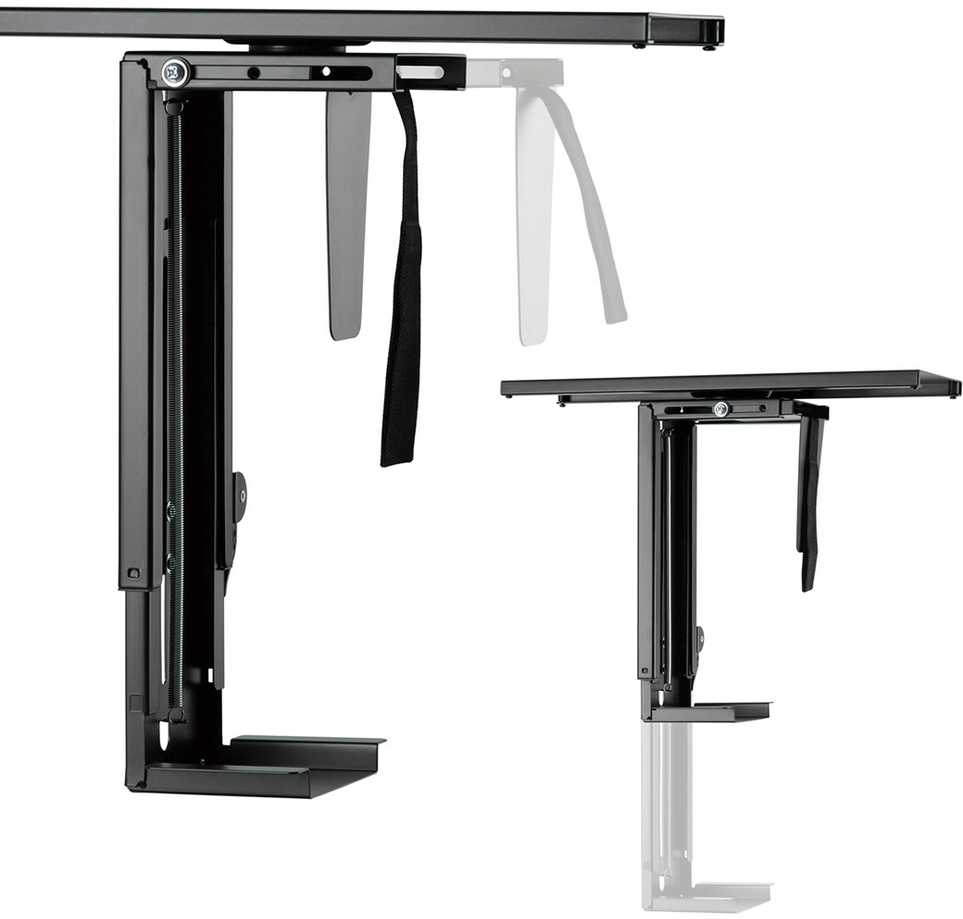 Maclean MC-885 B Po stalinio kompiuterio laikiklis Juodas Reguliuojamas ...