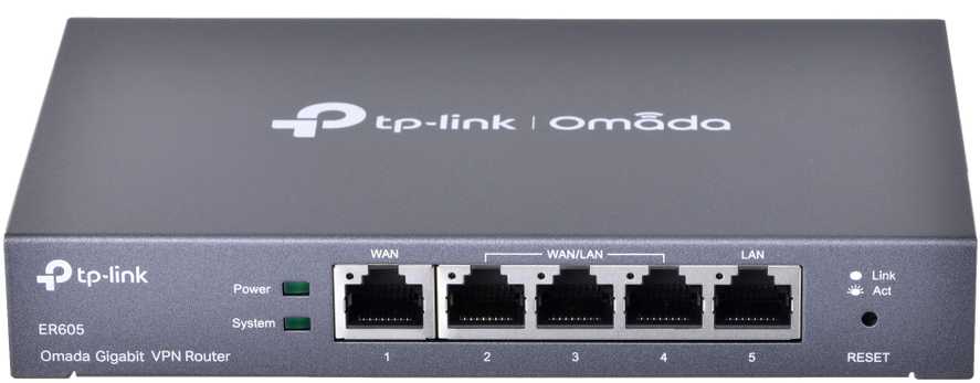 TP-Link ER605 v2 wired router Gigabit Ethernet Juodas, modelis - TL ...