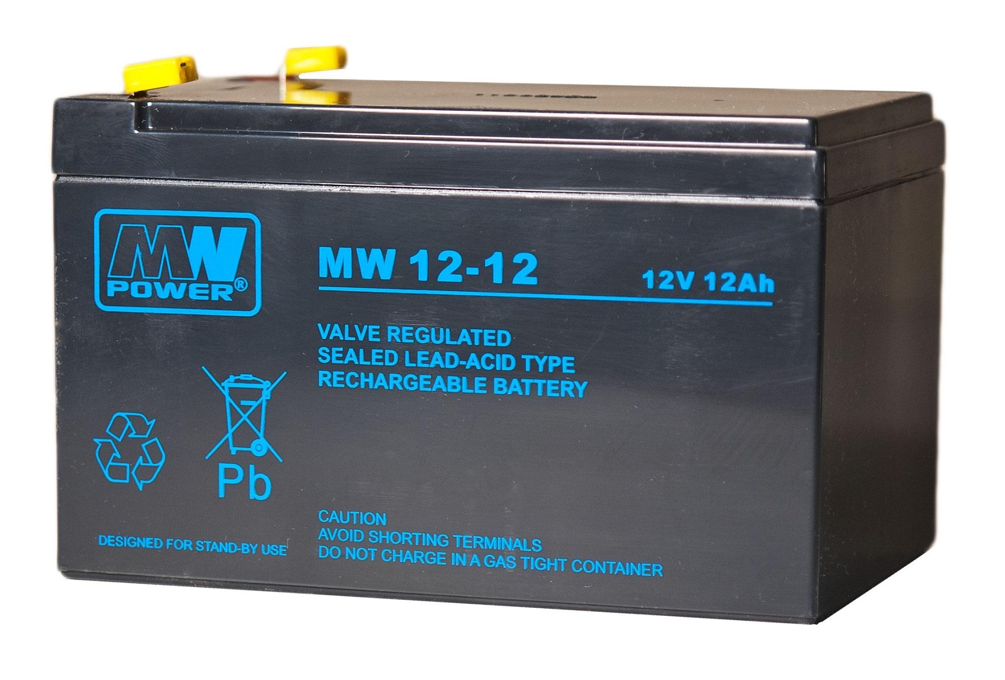 Mpl Power Elektro AKUMULIATORIUS 12V / 12AH-MW, modelis - MW 12-12 ...