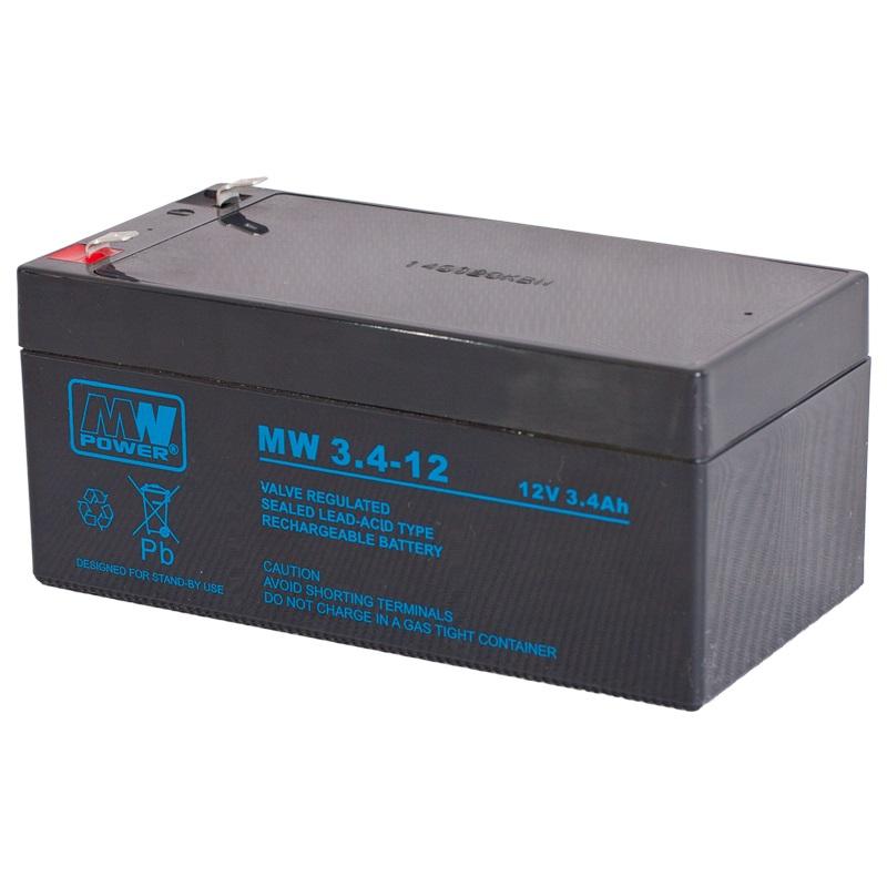 Mpl Power Elektro Mw Power MWPower MW 12V 3.4Ah F1(187) AGM ...