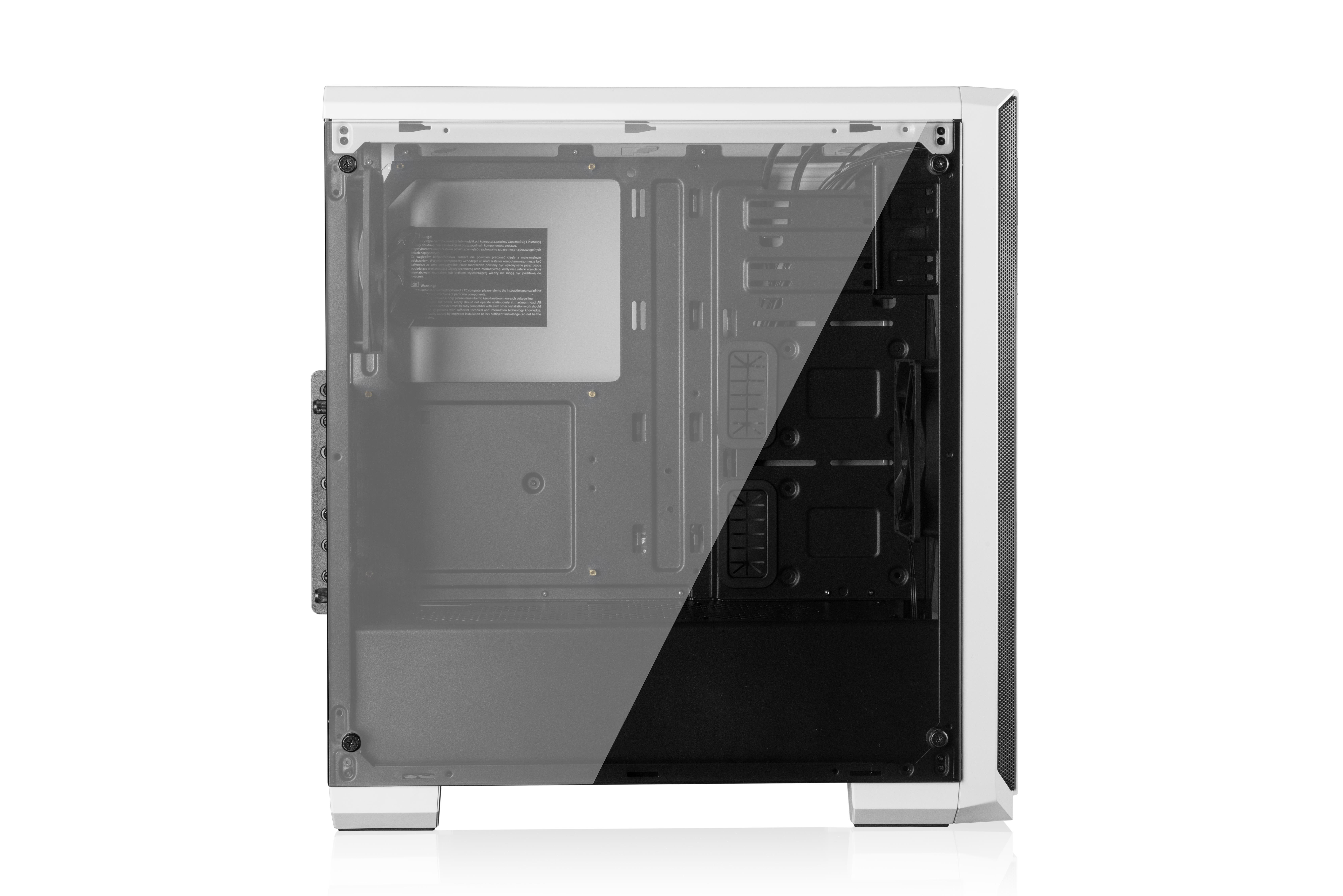PC Korpusas Modecom OBERON PRO GLASS USB 3.0 baltas, žema kaina | Varle.lt