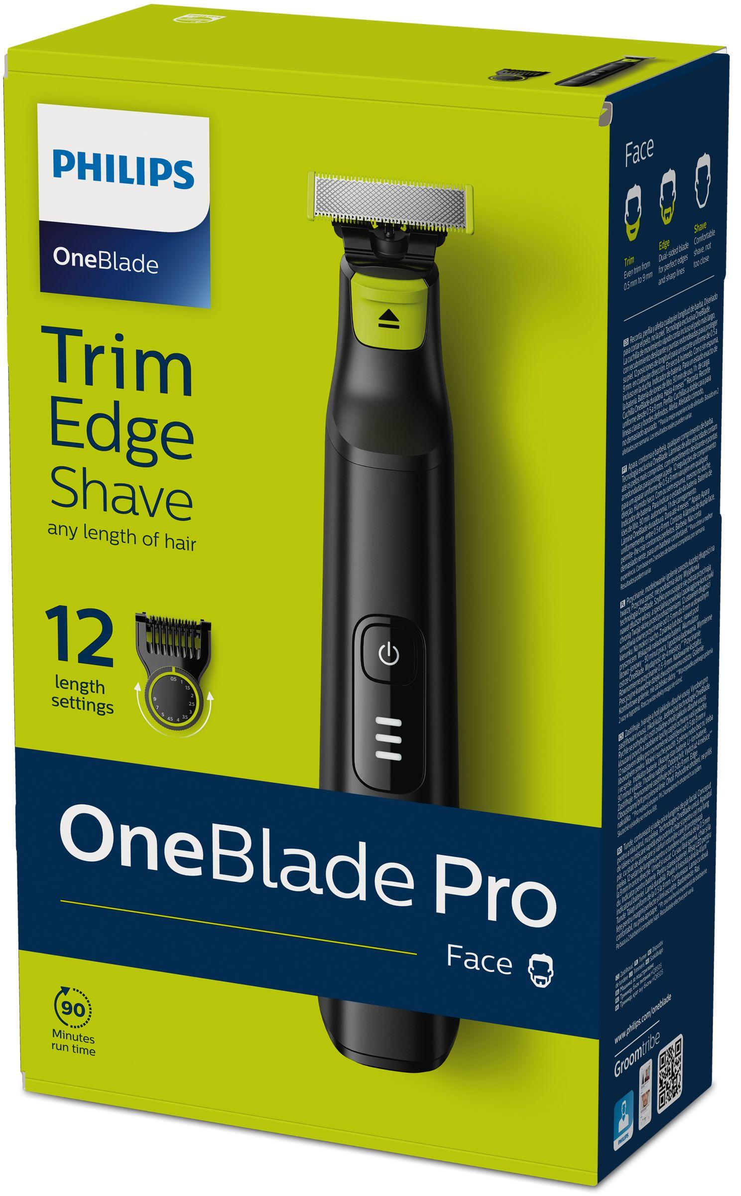 Philips OneBlade Pro QP6530 / 15, 12 lengths accurate comb, skirta use ...