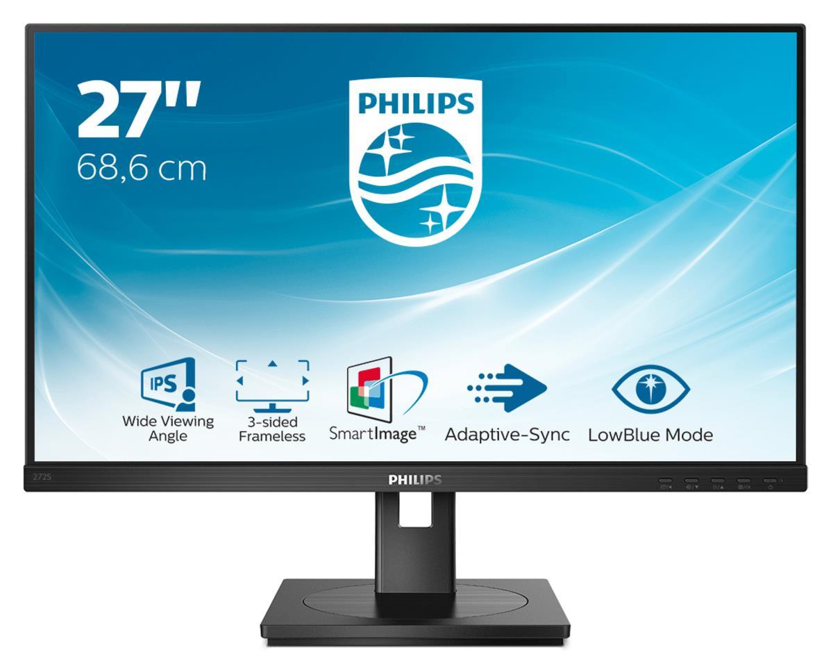 Monitorius Philips S Line 272S1AE / 00 LED ekranas 68,6 cm (27") 1920 x 1080 pikseliai „Full HD ...
