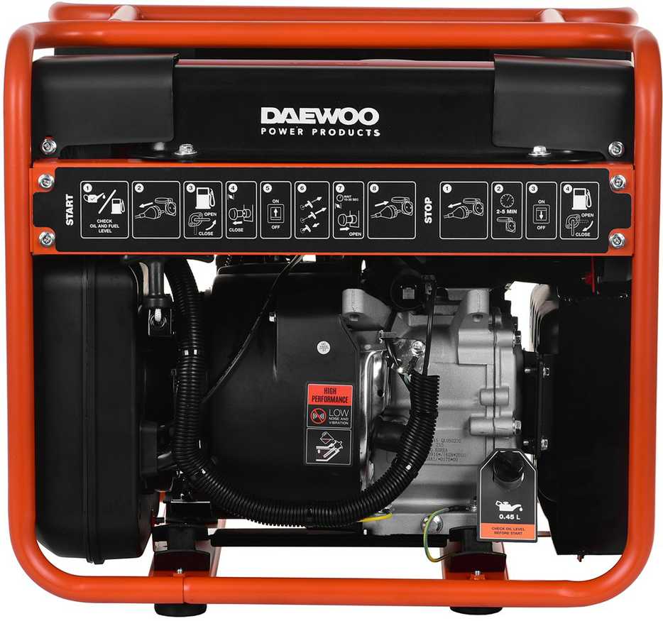 POWER GENERATOR DAEWOO GDA 4600i 3.5KW 230V, modelis - 4600I, žema ...