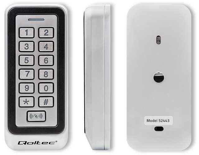 Qoltec 52443 Code lock TRITON with RFID reader Code | Card | key fob ...