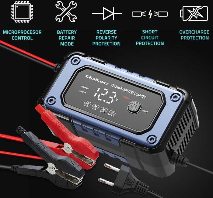 Qoltec 52483 Baterijos įkroviklis su remonto funkcija | Išmanusis ...
