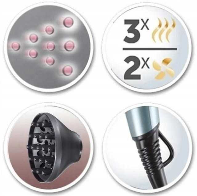 Remington Plaukų džiovintuvas | D3190S | 2200 W | Number of temperature ...