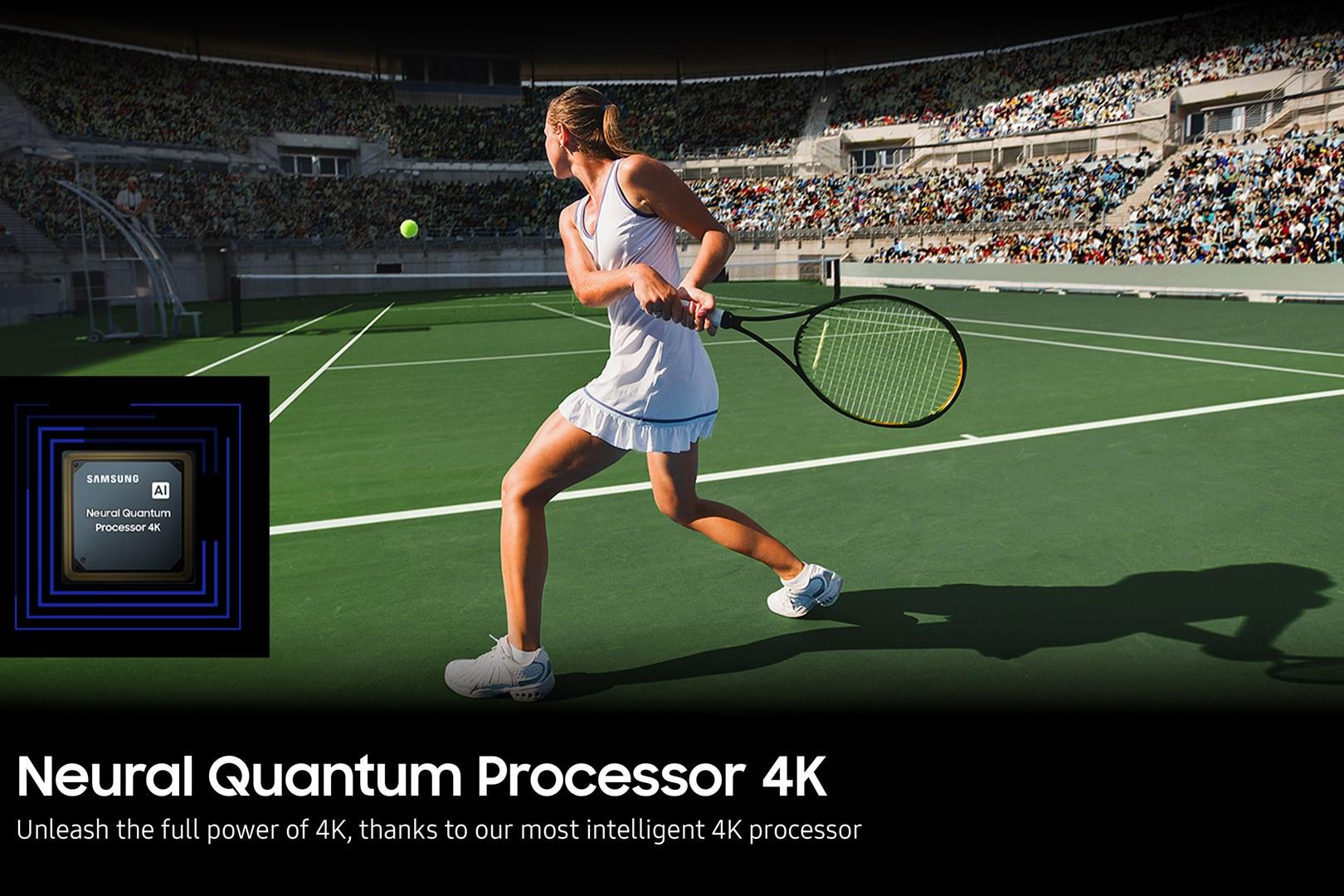 SAMSUNG televizorius QLED 85 colių QE85Q60CAU, modelis - QE85Q60, žema ...