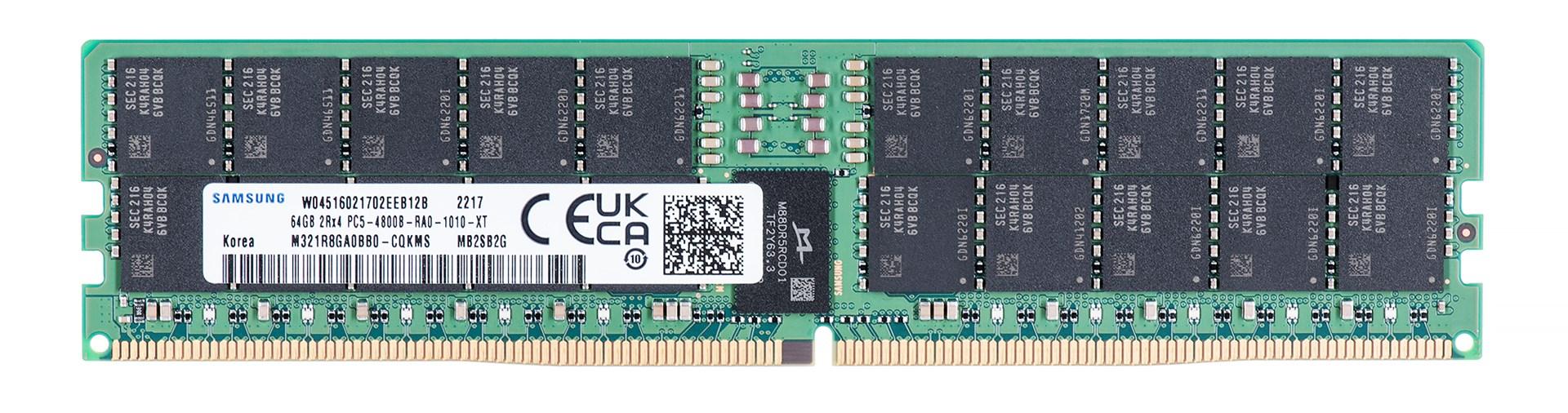 Samsung RDIMM 64GB DDR5 4800MHz M321R8GA0BB0-CQK, modelis ...