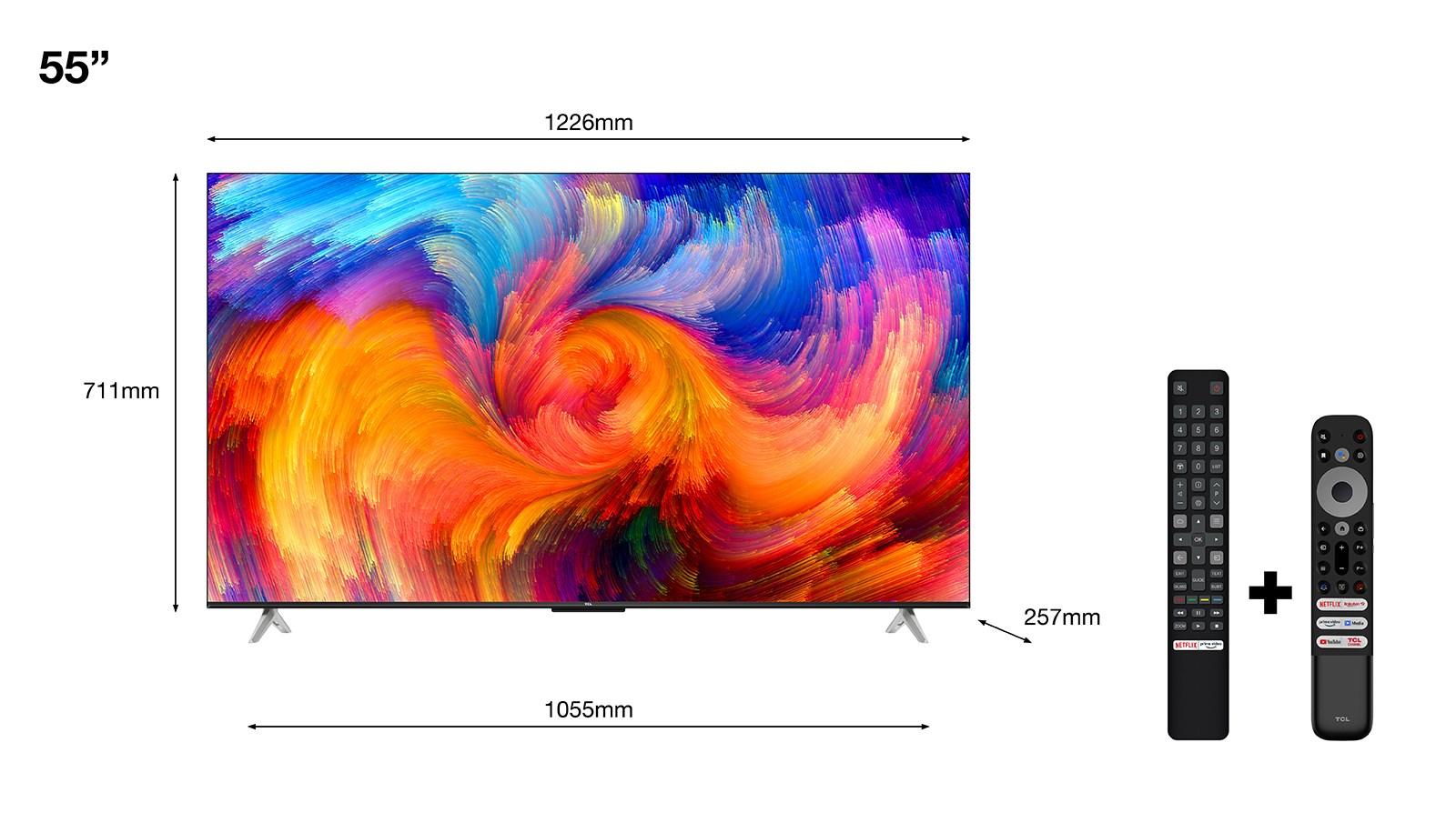 TCL 4K HDR televizorius su "Google TV" ir "Game Master" | 55" | 4K ...