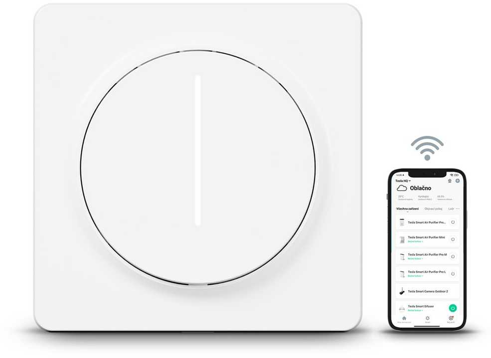 Tesla TSL-SWI-DIMMERT Smart Dimmer Touch, modelis - TSL-SWI-DIMMERT ...