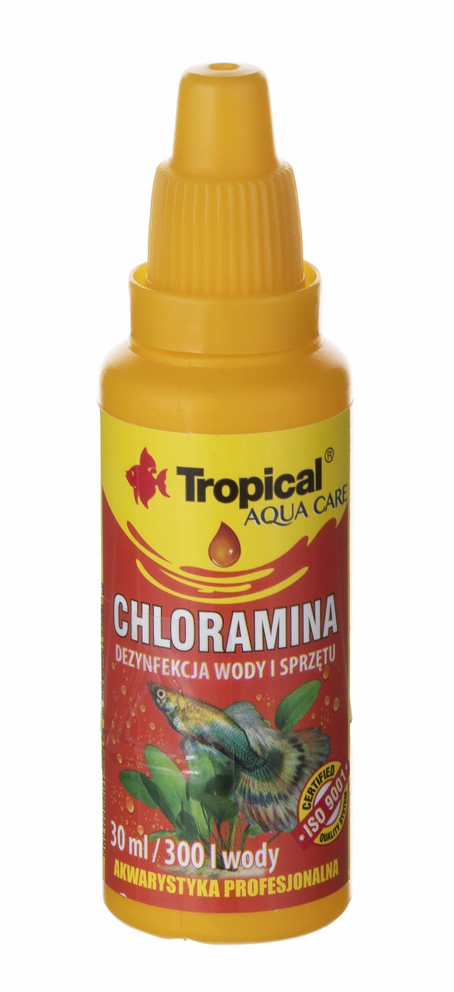 TROPICAL Chloramina - for disinfection of aquarium equipment - 30 ml ...