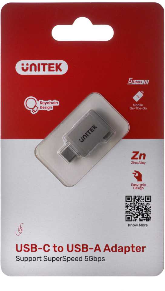 UNITEK A1025GNI ADAPTERIS USB-A – USB-C 3.1 Gen1 F / M, modelis ...