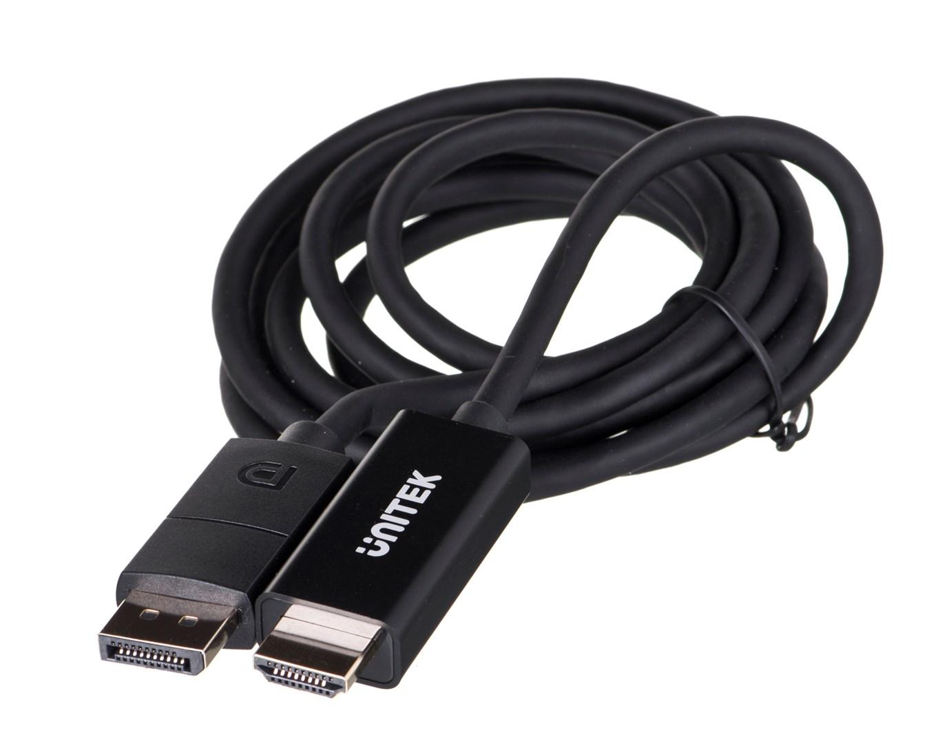 UNITEK V1608A CABLE ADAPTER DisplayPort 1.2 - HDMI 2.0 4K 60HZ 1.8m ...