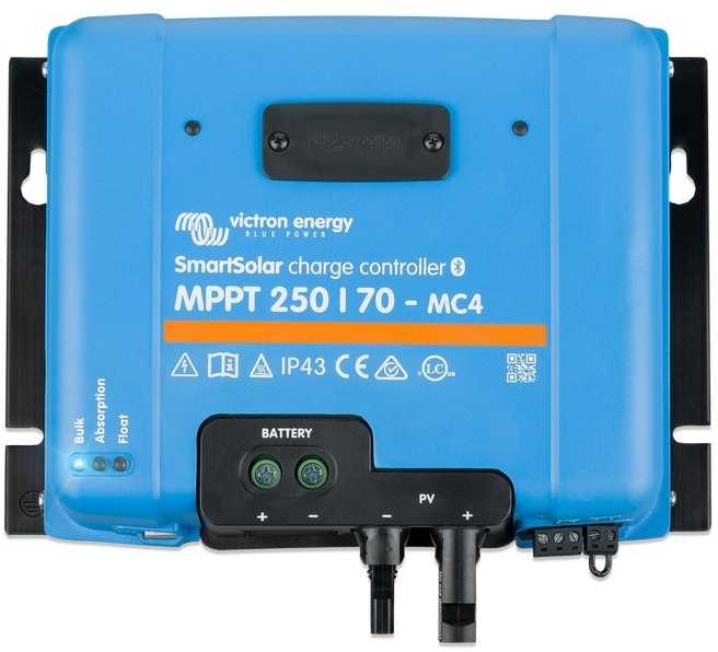 Victron Energy SmartSolar MPPT 250 / 70-MC4 charge controller, modelis - SCC125070521, žema ...