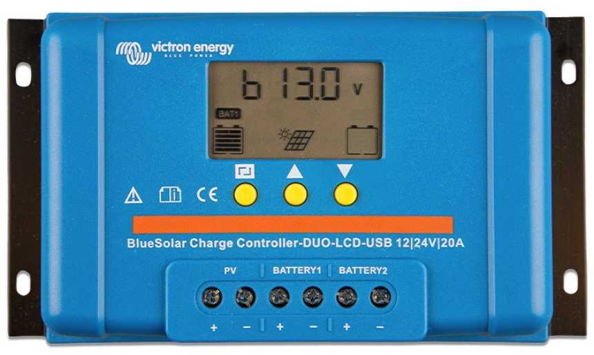 Victron Energy PWM LCD&USB 12 / 24V-20A charge controller, modelis - SCC010020050, žema kaina ...