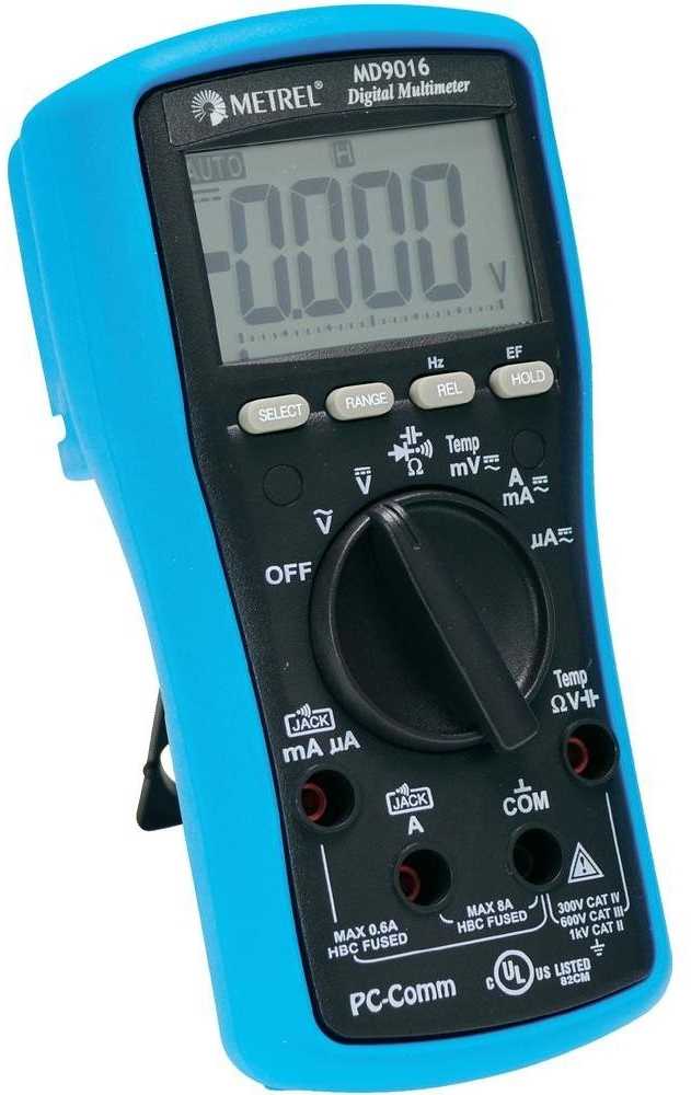 Metrel MD 9016 kompaktiškas, daugiafunkcinis skaitmeninis multimetras ...