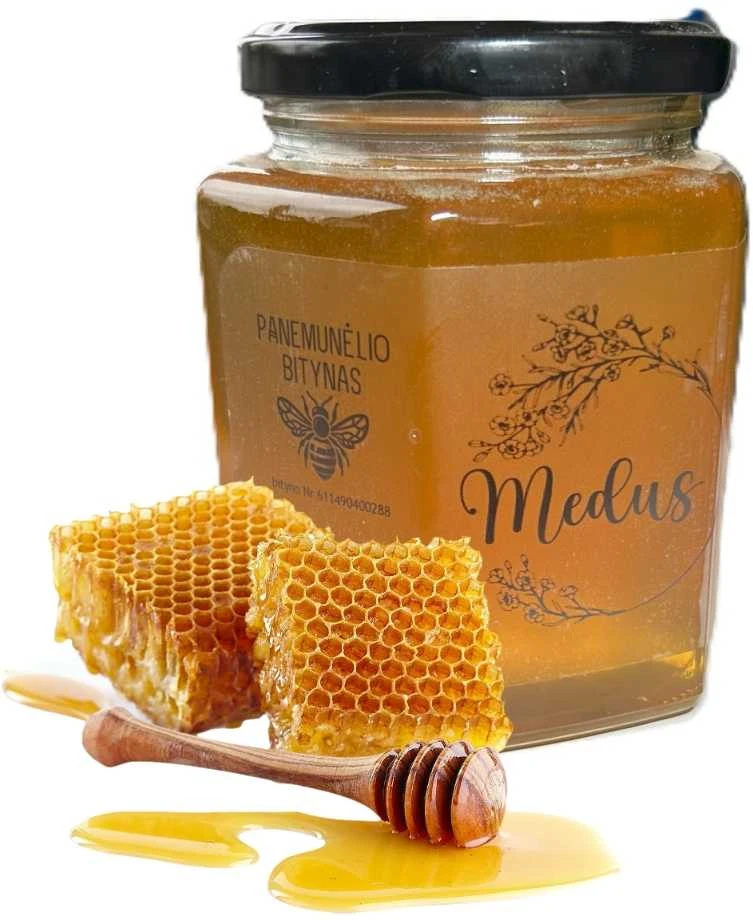 Lietuviškas lauko gėlių medus, 500g, žema kaina | Varle.lt