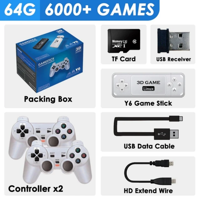 Žaidimų konsolė ZUIDID Y6 Retro, žema kaina | Varle.lt