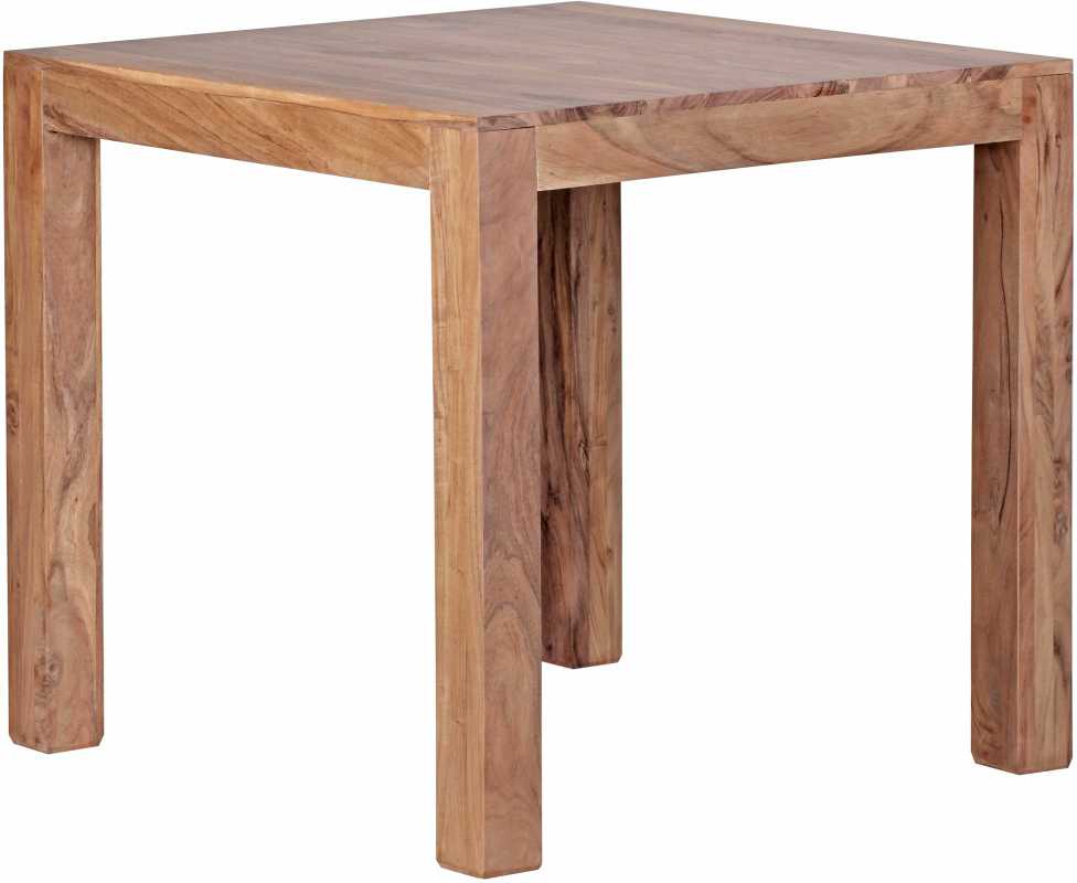 WOHNLING dining table MUMBAI square solid 80 x 80 cm acacia kitchen ...