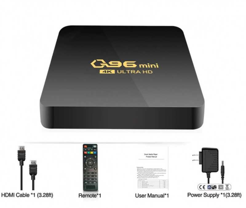 Multimedijos grotuvas Q96 Mini Plus, WIFI, 5G, Android 11.1, 64Bit 4Gb ...