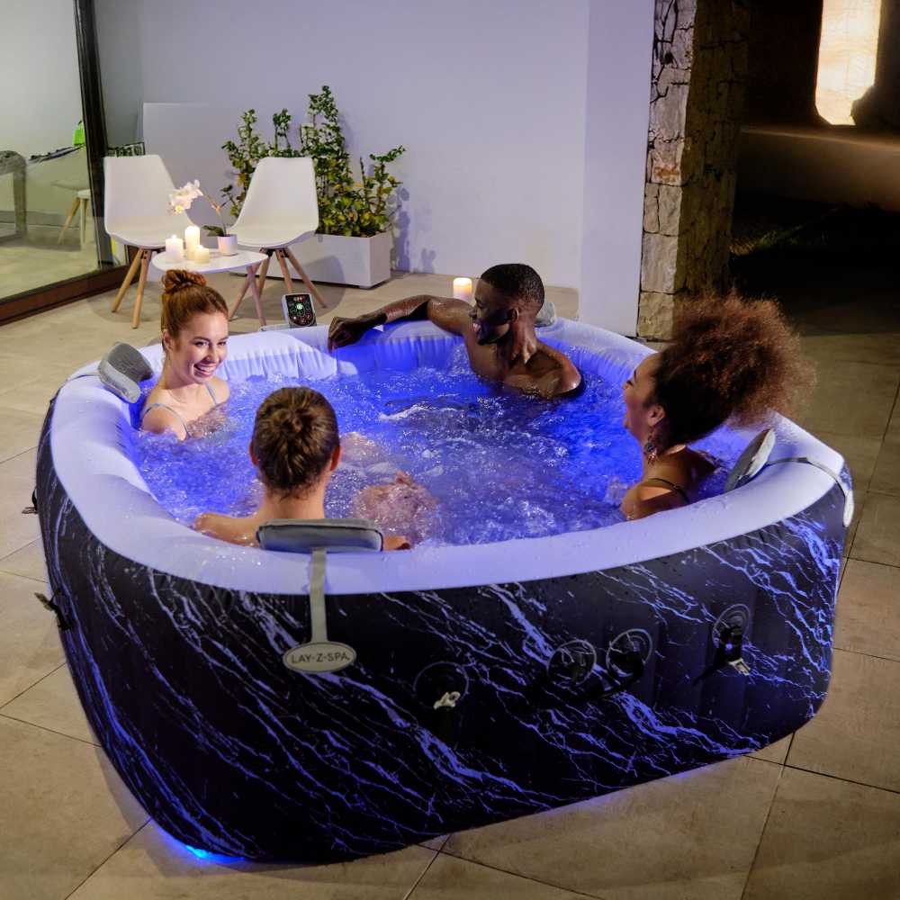 "Lay-Z-Spa Hollywood LUXE" oro srovių sūkurinė vonia BESTWAY, modelis ...