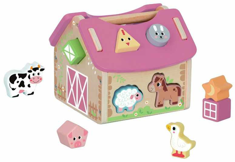 Tooky Toys TOOKY TOY tvartas Medinis rūšiuotojas Gyvūnų formos, modelis ...