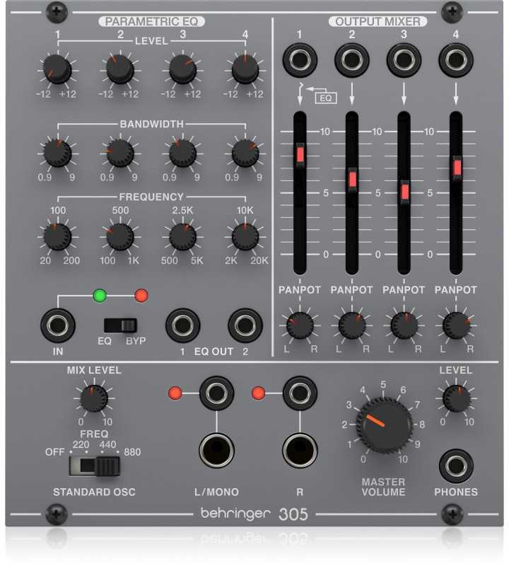 Behringer Behringer 305 EQ / MIXER / OUTPUT Modulis syntezatora ...