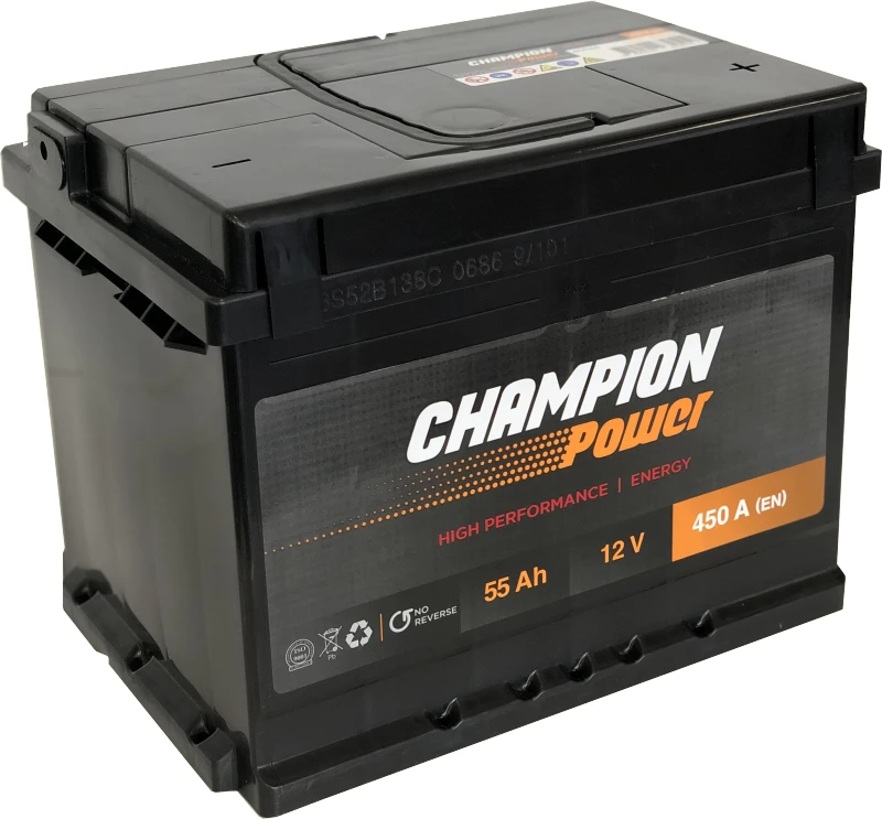 Energy Box Akumuliatorius Champion Power | 12V 55Ah 450A EN (ACP55R ...
