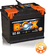 Power plus Akumuliatorius ENERGY BOX | 12V 60Ah 540A EN (AEB60R), žema ...